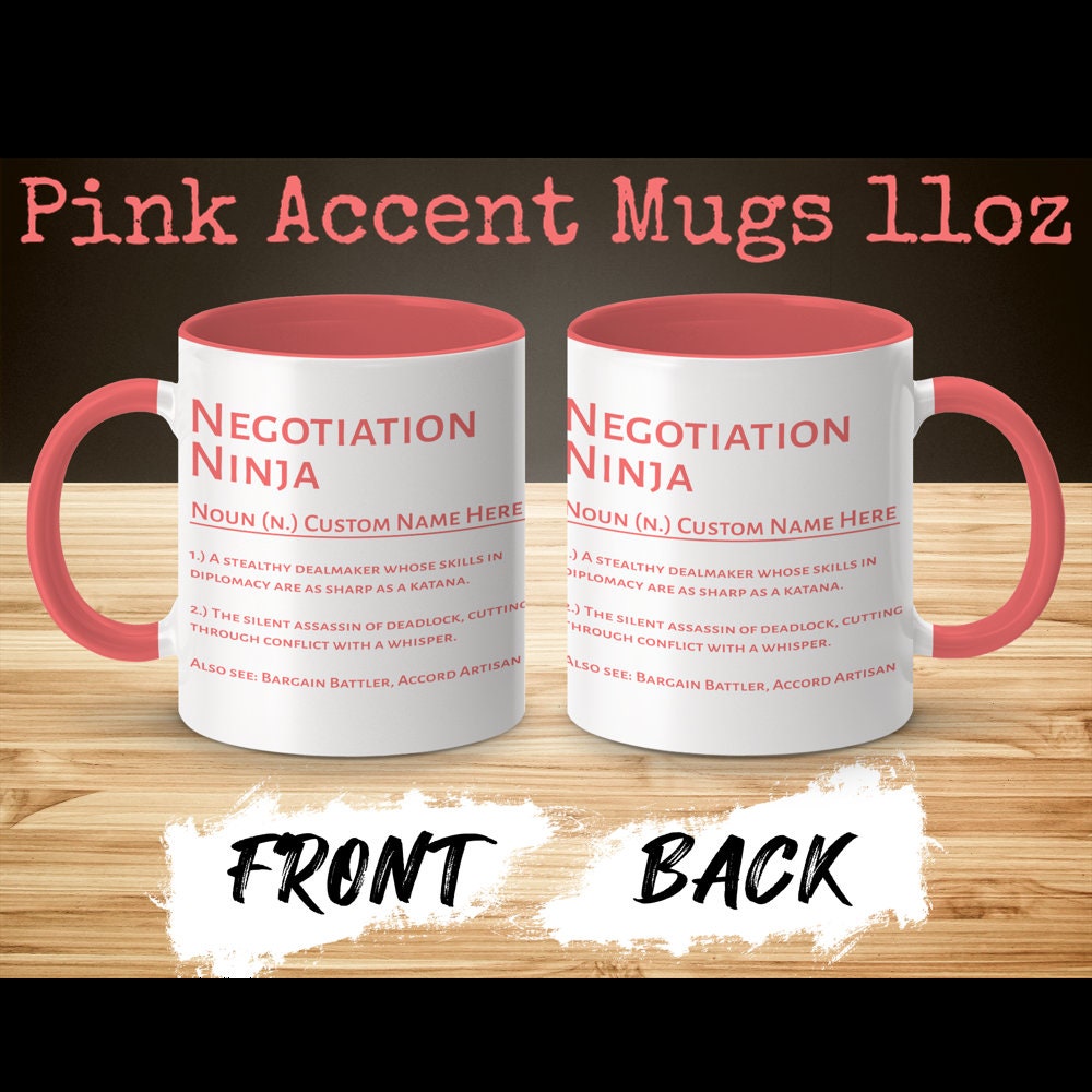 Custom Name Office Mug Gift for Negotiation Ninja Office Humor Coffee ...