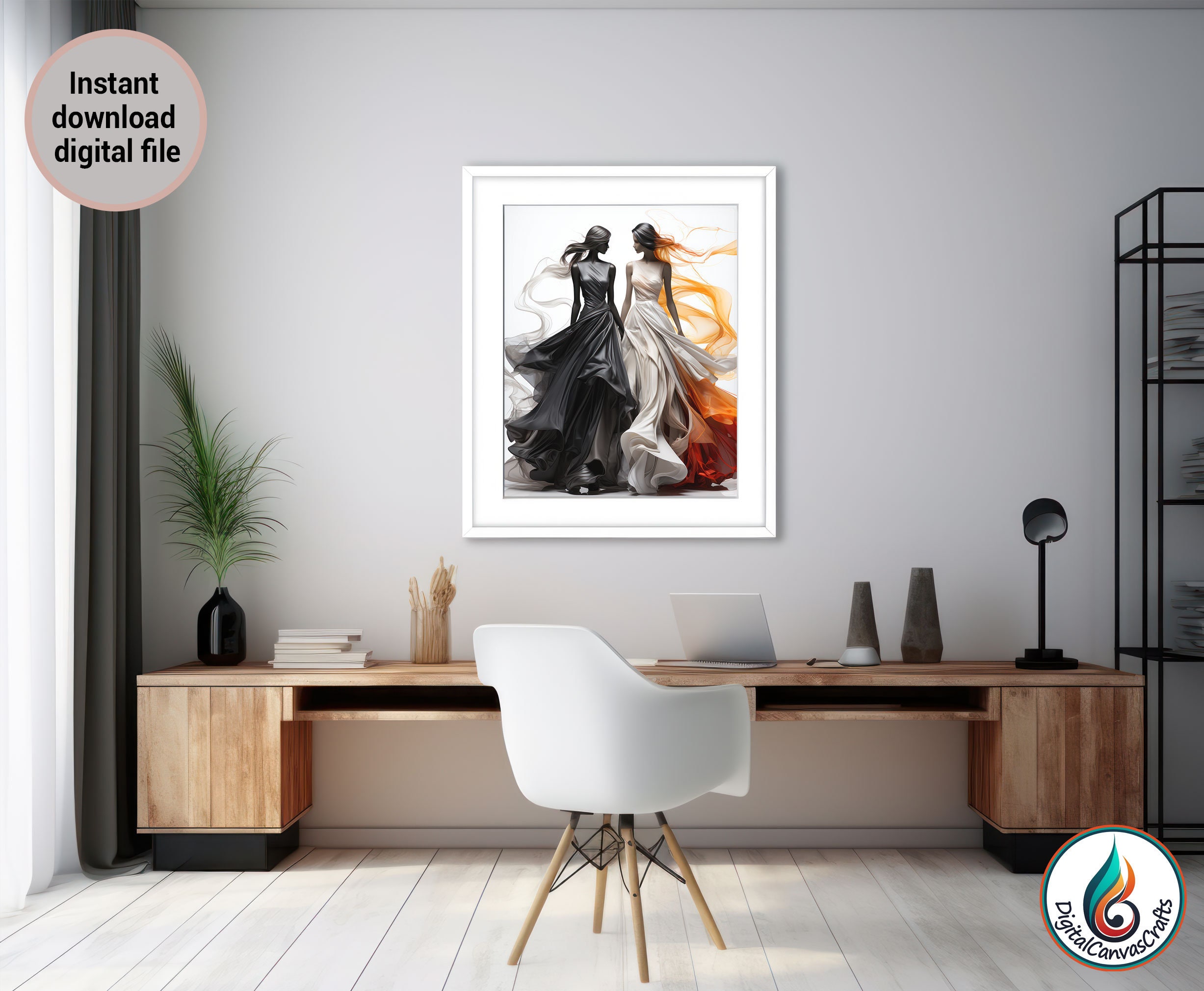 Lesbian Wall Art Two Women Print Lesbian Home Decor LGBT - Etsy