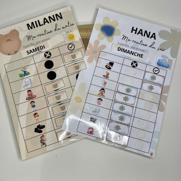 Tableau de routine - Etsy France