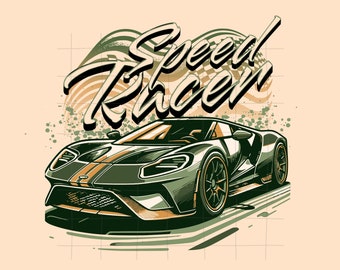 Speed Racer Driving Cut Out | SVG | PNG| Wall Art - Etsy