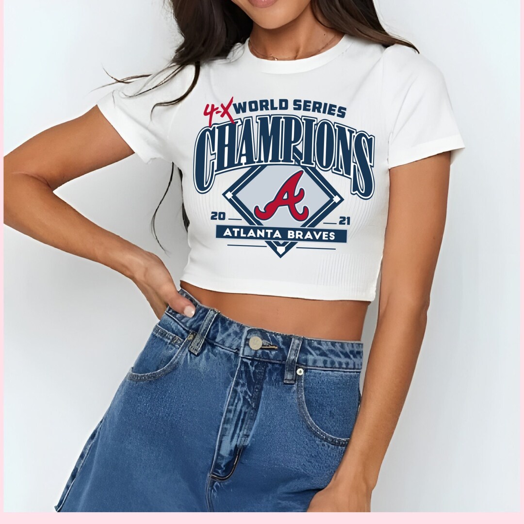 Atlanta Baseball Crop Top, Atlanta Baseball T-shirt, Cute Baseball ...
