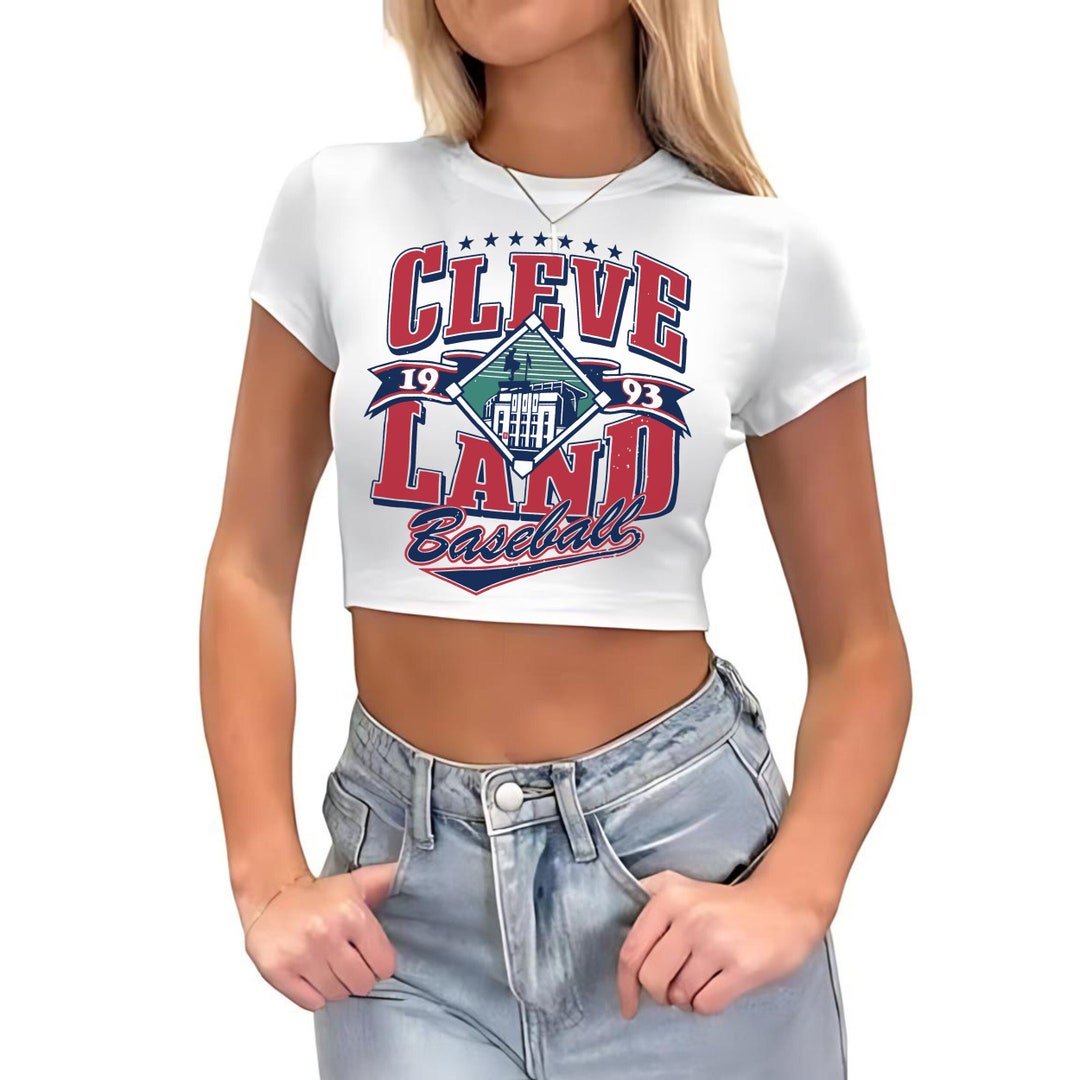 Cleveland Baseball Crop Top, Cleveland Baseball, Baseball Crop Top ...