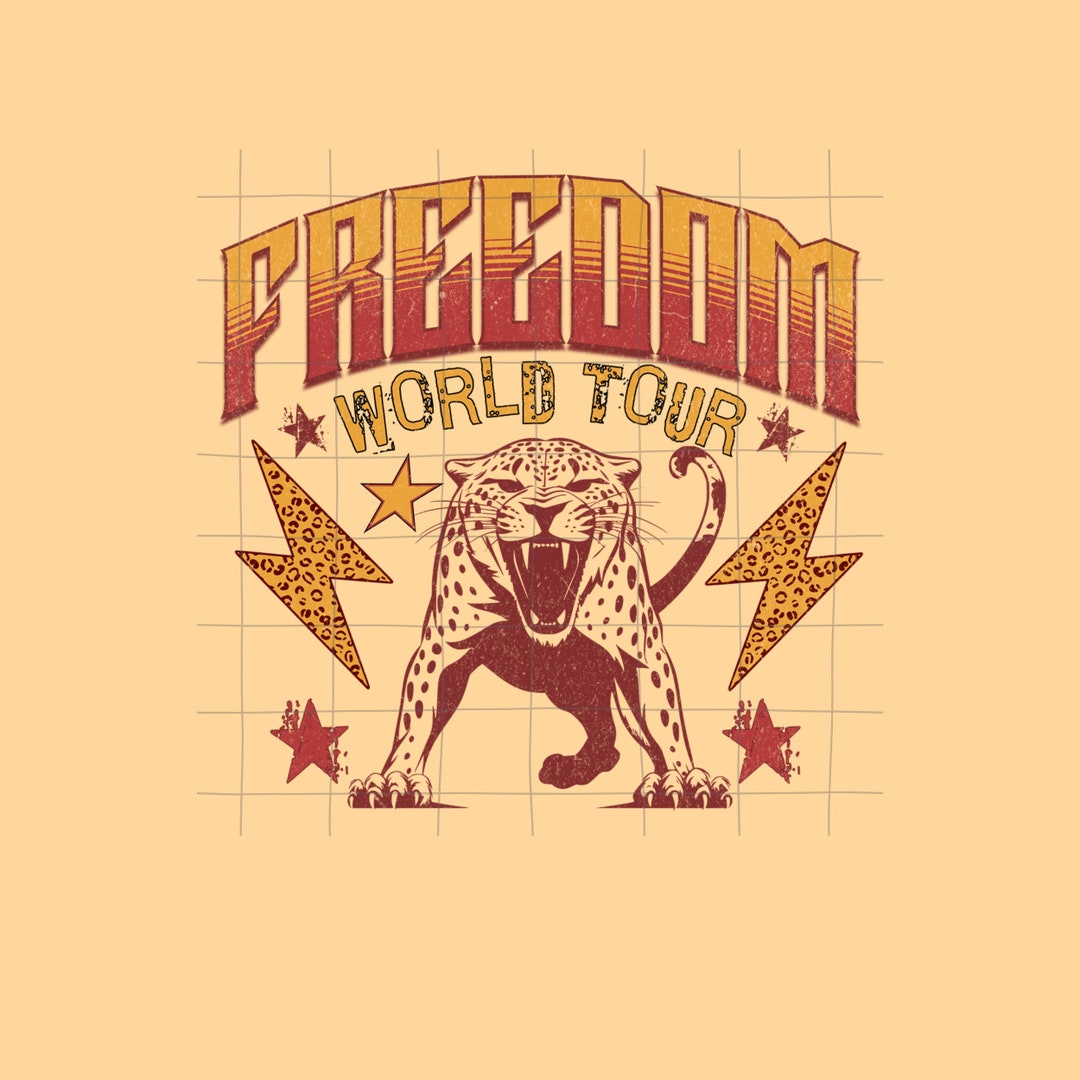 Freedom World Tour PNG, Band Tee Png, Faith Png, Vintage Png - Etsy