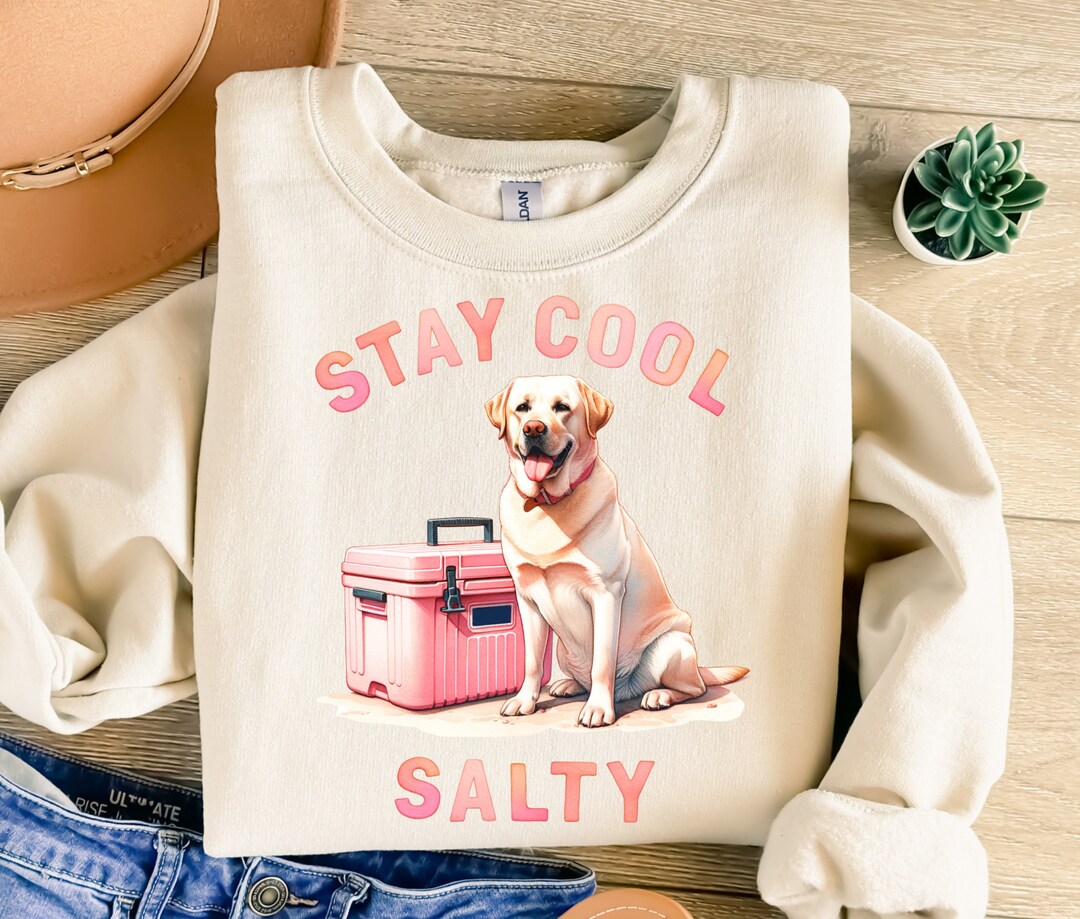 Stay Cool Salty Png, Summer Png, Dog Png, Trendy Png, Sublimação De ...
