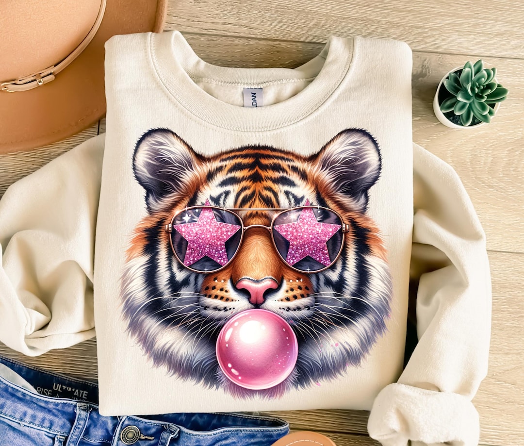 Tiger Blowing Bubble Gum Png, Tiger Png, Bubble Gum Png, Glitter Png ...