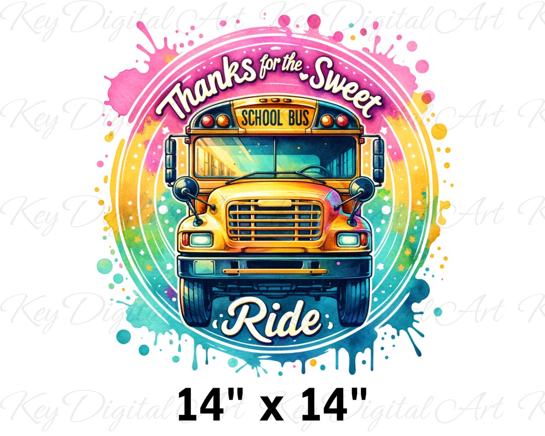 Thanks for the Sweet Ride Png, School Bus Png, School Bus Driver Png ...