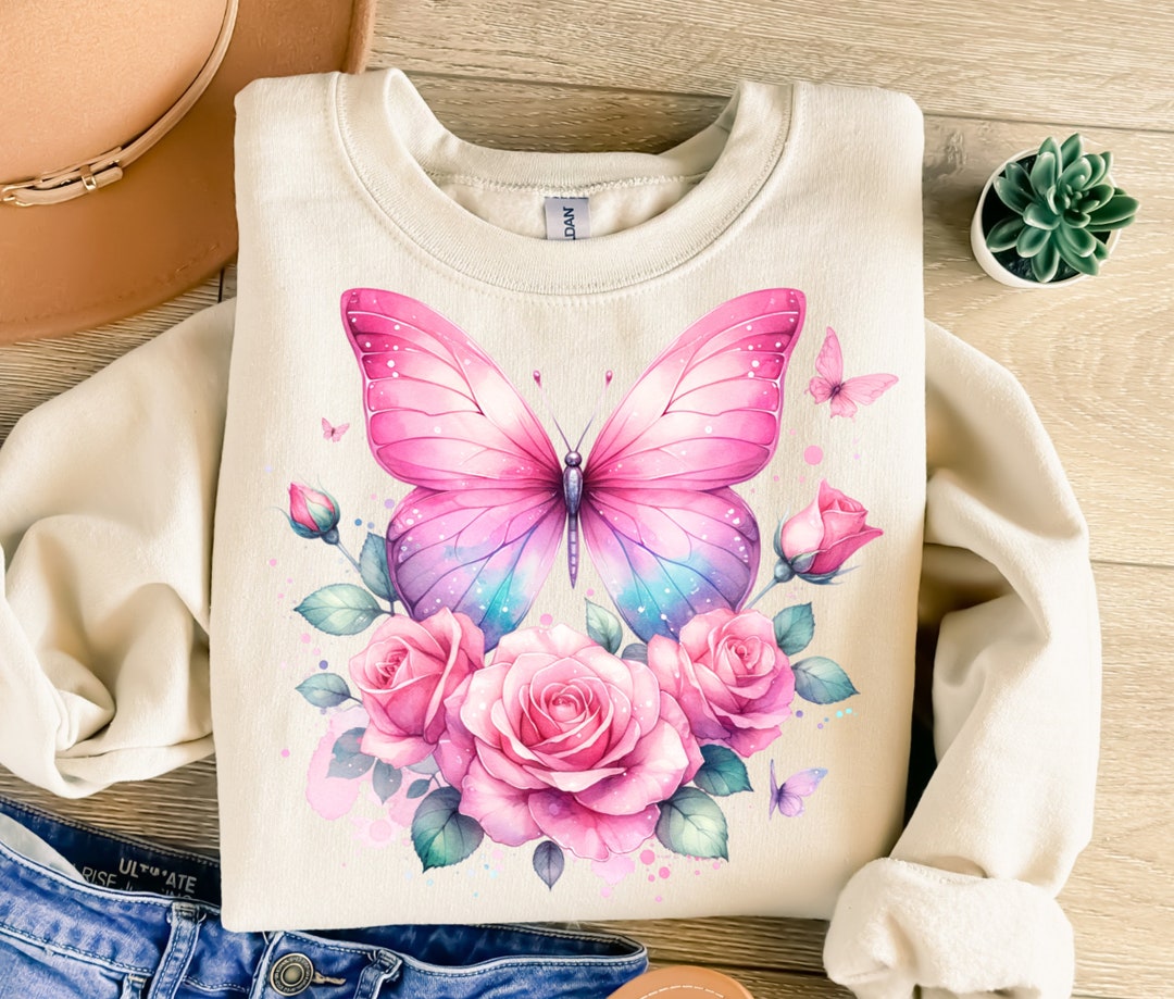 Butterflies Png, Roses Png, Flowers Png, Vintage Png, Butterflies ...