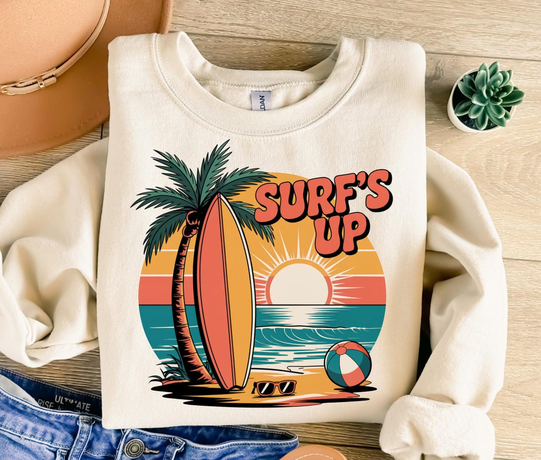 Surf's up Png, Surf's up Sublimation, Summer Png, Beach Png, Surfing ...