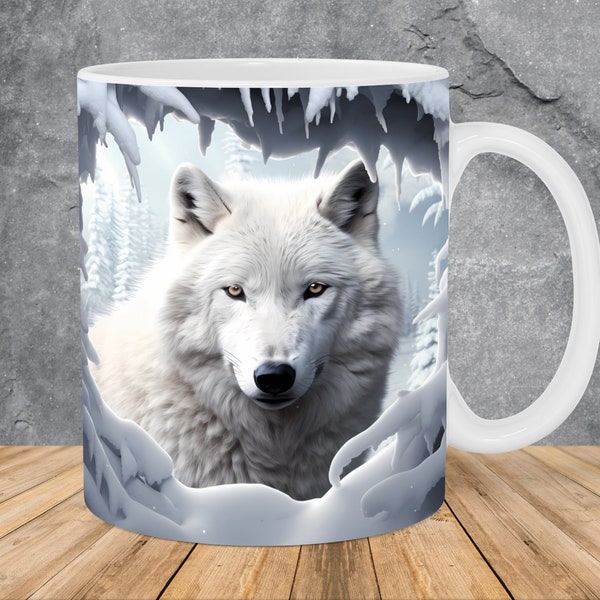 Wolf Coffee Mug - Etsy