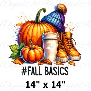 Fall Basics Png, Fall Png, Autumn Png, Autumn Basics Png, Watercolor ...