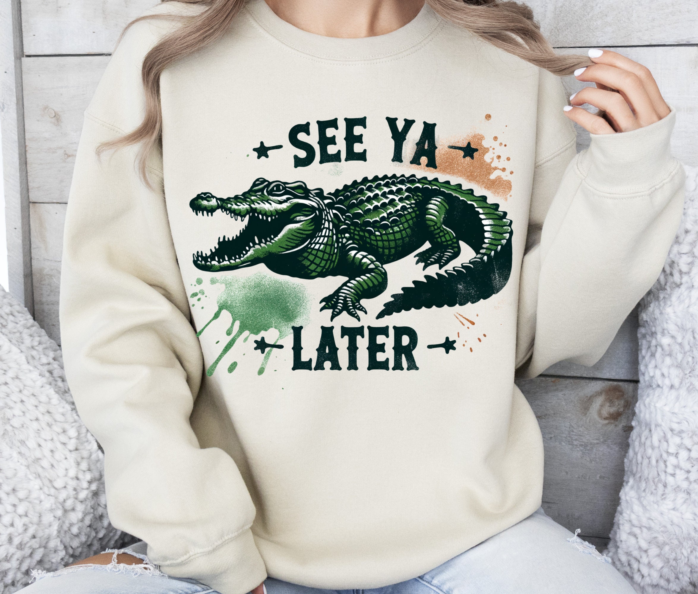 See Ya Later Png, Alligator Png, Funny Png, Vintage Png, Alligator ...