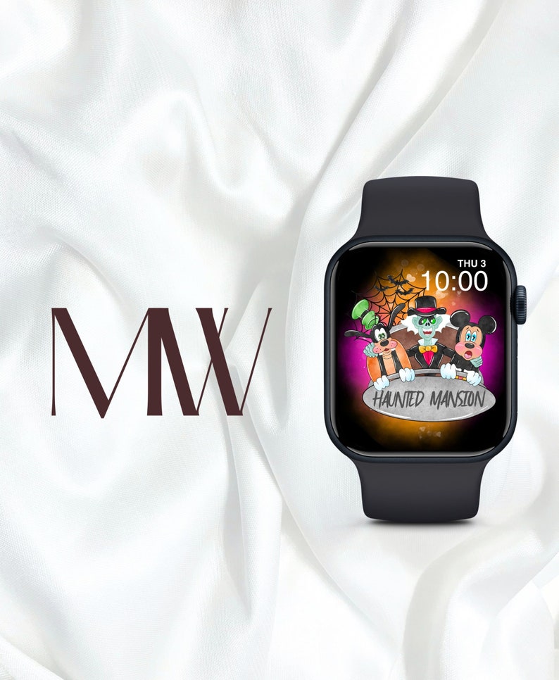 Haunted Mansion Apple Watch Wallpaper / Haunted Mansion Mickey Goofy ...