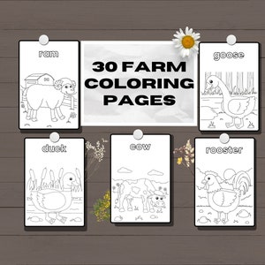30 Printable Farm Pages Farm Animals All Ages Coloring Pages ...