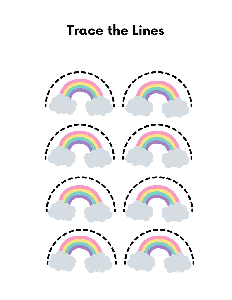 28 Printable Pages for Tracing Lines Draw Lines School Activities ...