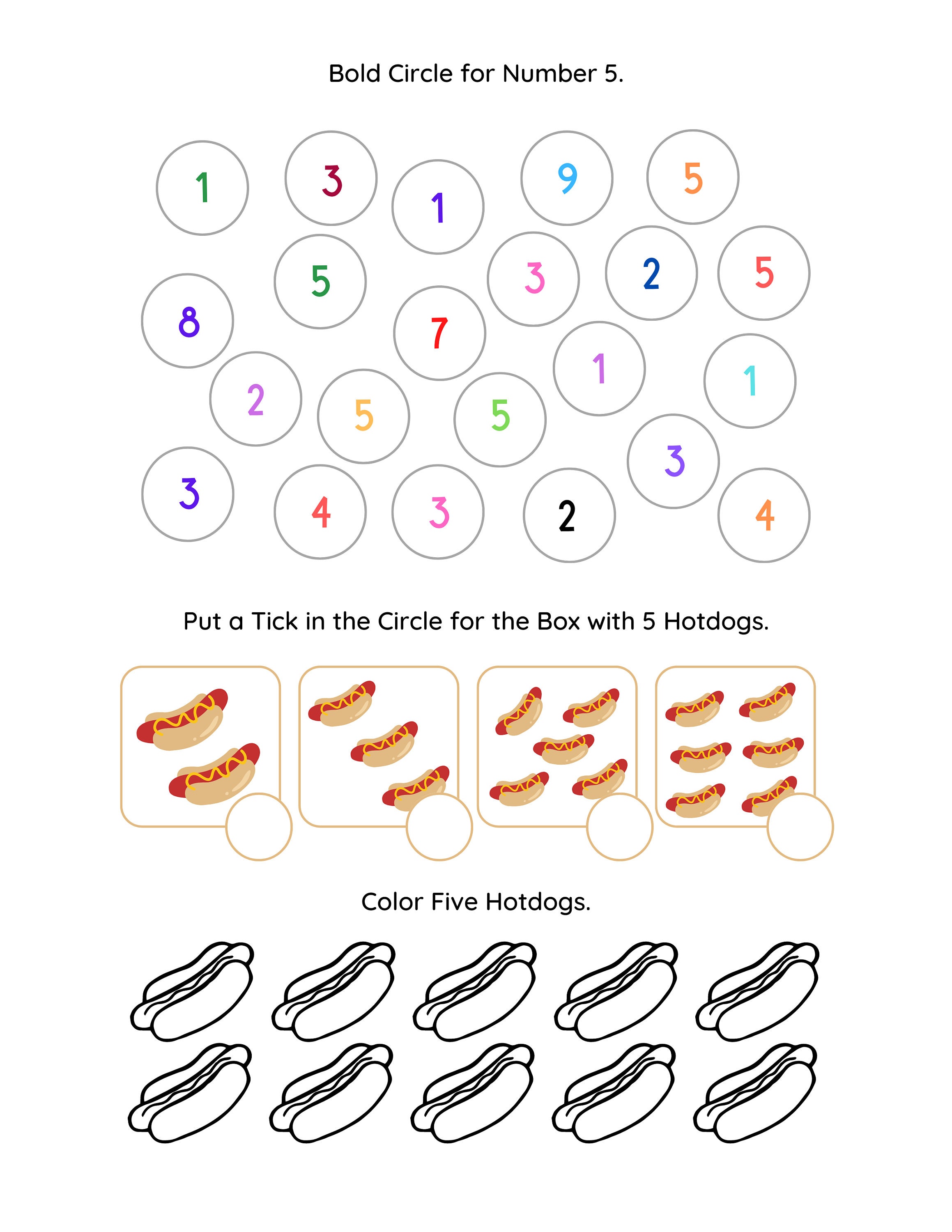 18 Printable Numbers 1-9 Activity Pages Numbers From 1 to 9 Write the ...