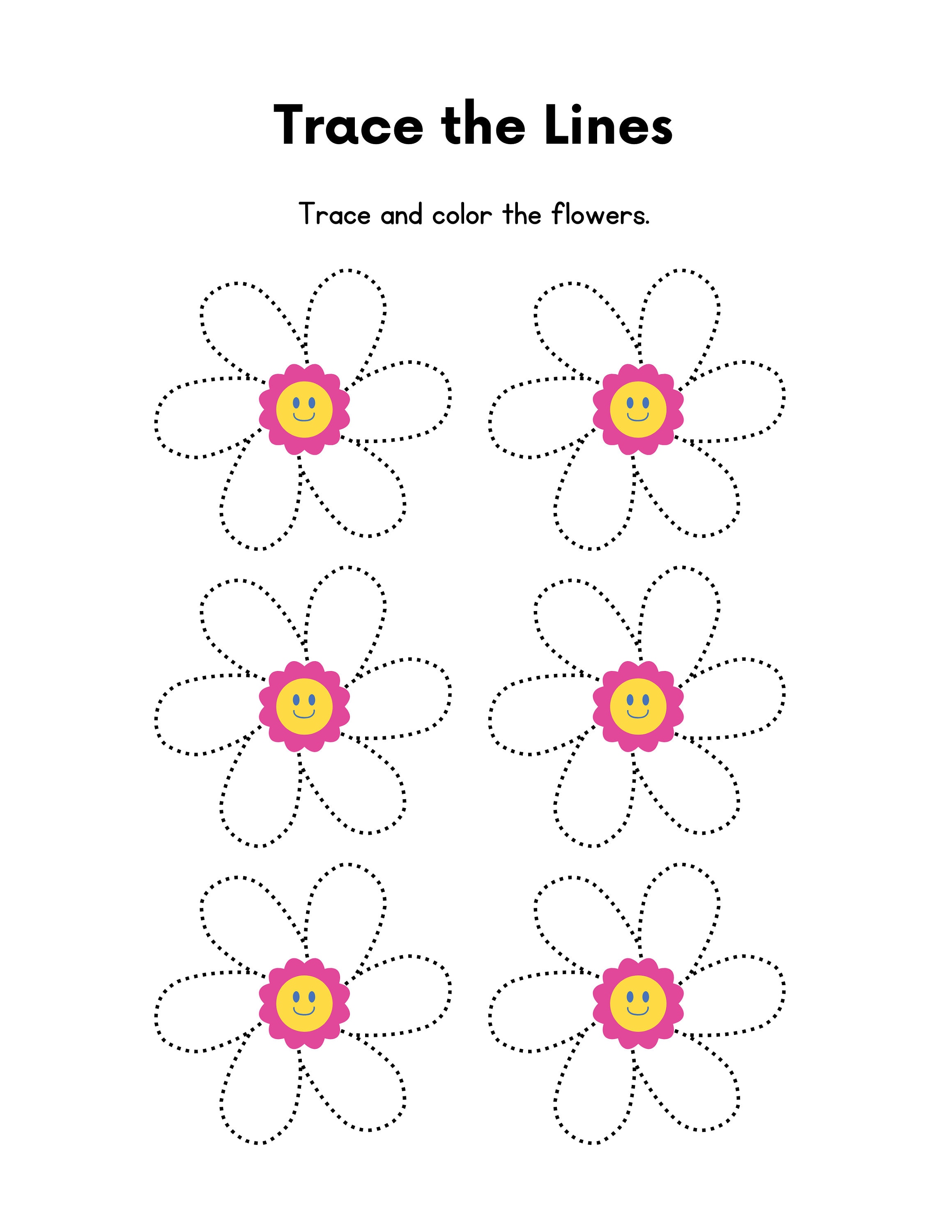 28 Printable Pages for Tracing Lines Draw Lines School Activities ...