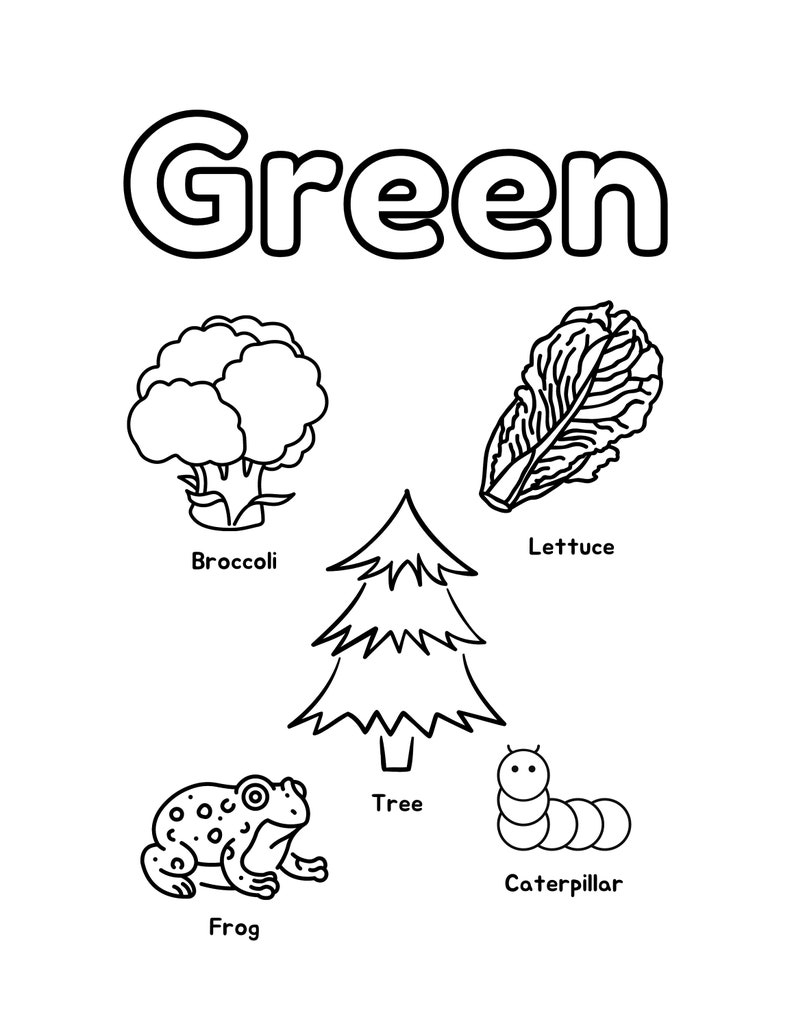 10 Printable Pages to Learn Colors Color Drawings the Colors School ...