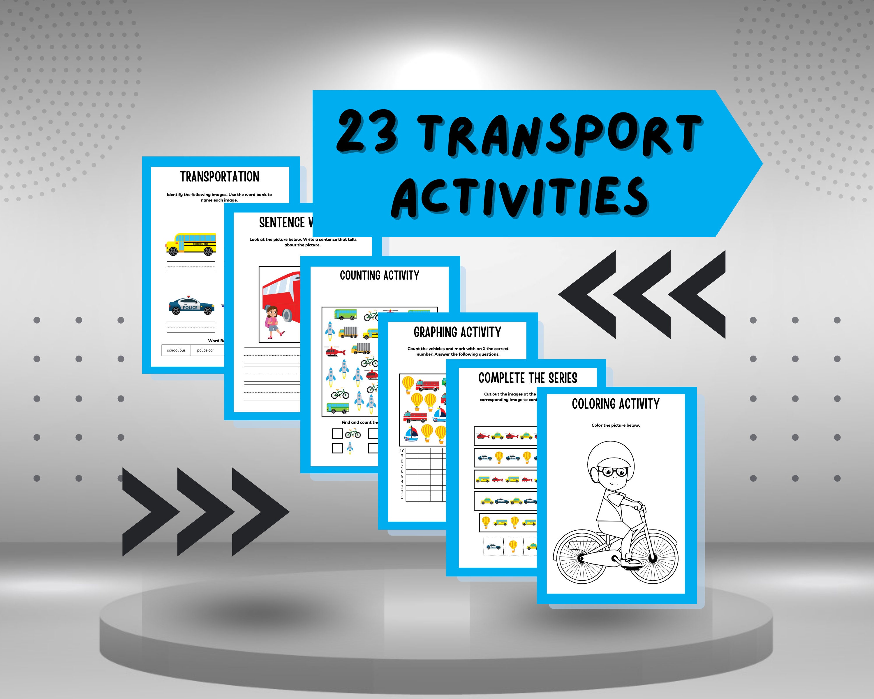 23 Printable Transportation Activities Coloring Pages - Etsy