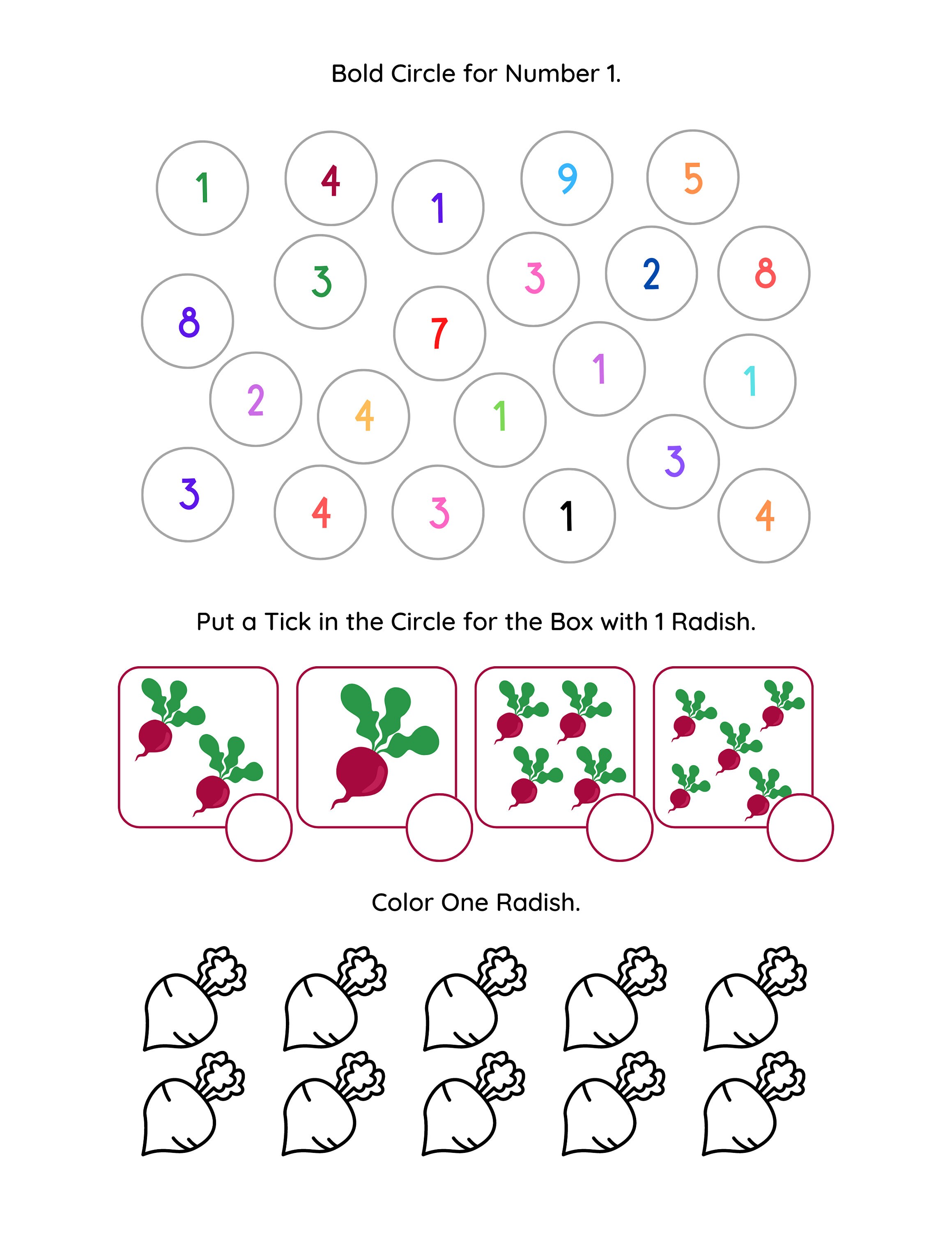 18 Printable Numbers 1-9 Activity Pages Numbers From 1 to 9 Write the ...