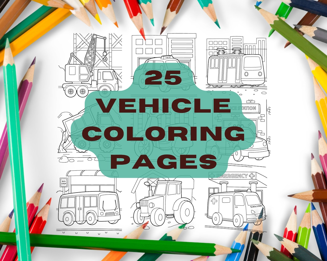 25 Printable Vehicle Coloring Pages | Coloring Vehicles | for All Ages ...