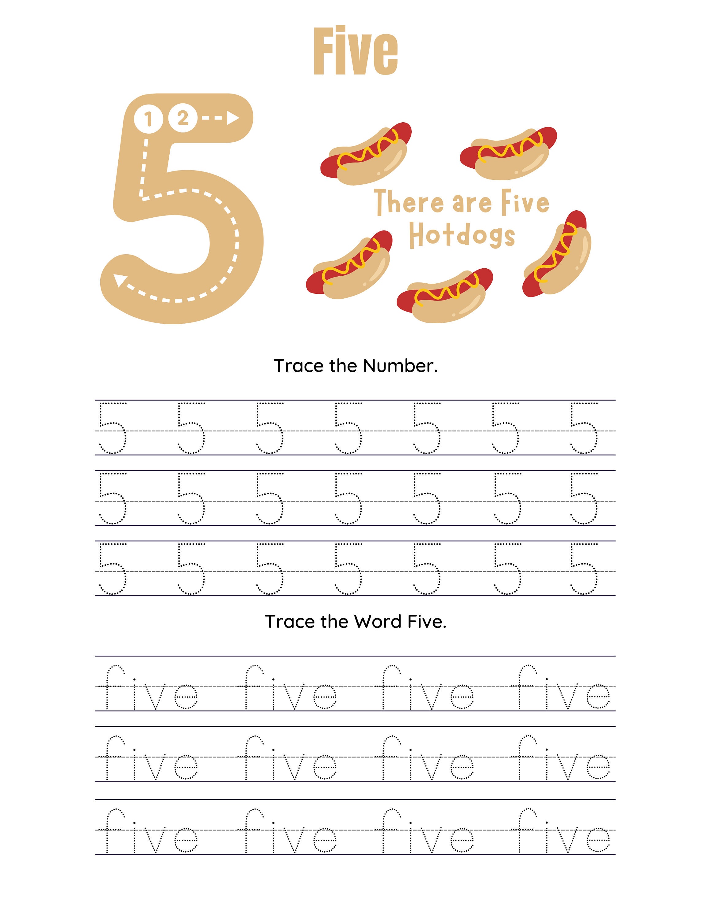 18 Printable Numbers 1-9 Activity Pages Numbers From 1 to 9 Write the ...