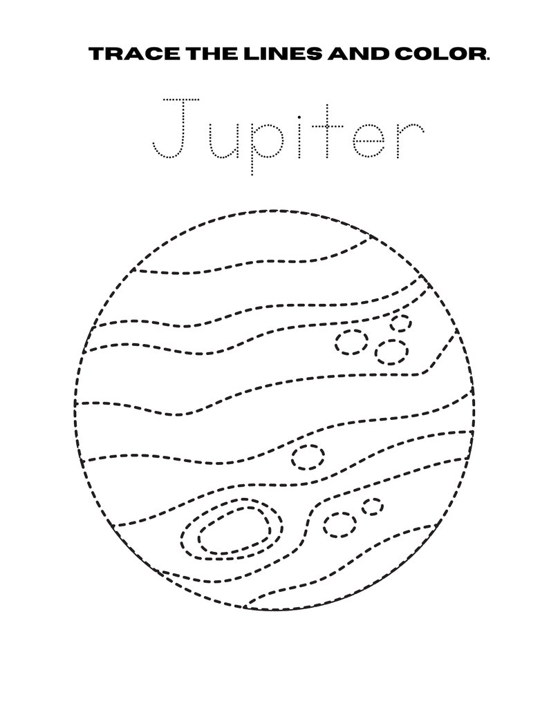 10 Printable Pages of the Solar System Review and Color the Planets ...