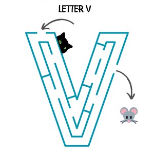 26 Pages of Printable Letter Mazes Alphabet Maze Letter Maze School ...