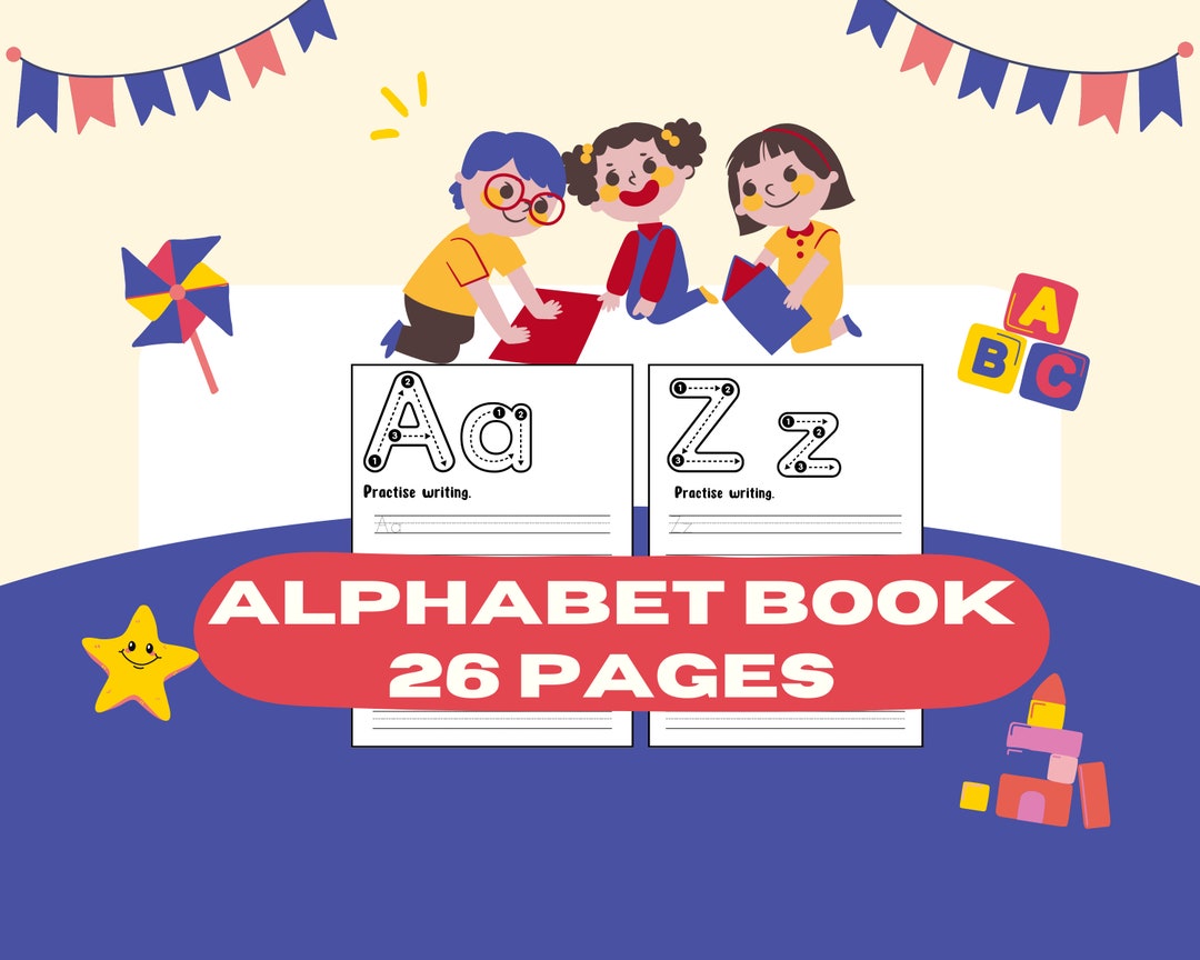 26 Printable Pages to Write the Alphabet Review and Write the Letters ...