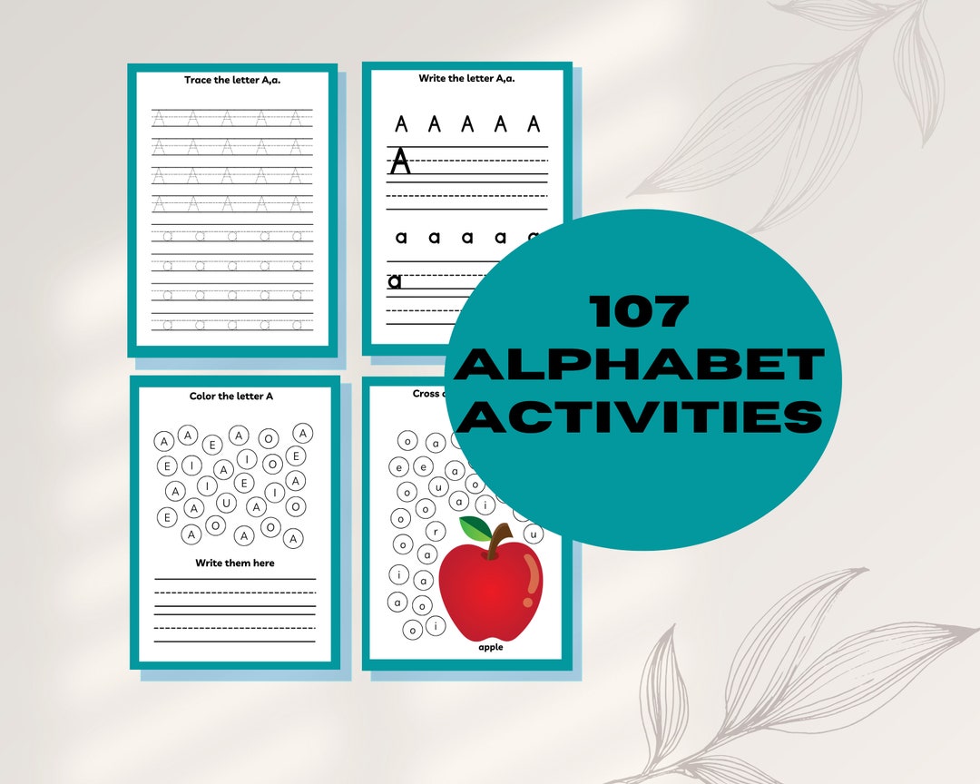 107 Pages to Review the Letters of the Alphabet | Write the Alphabet ...