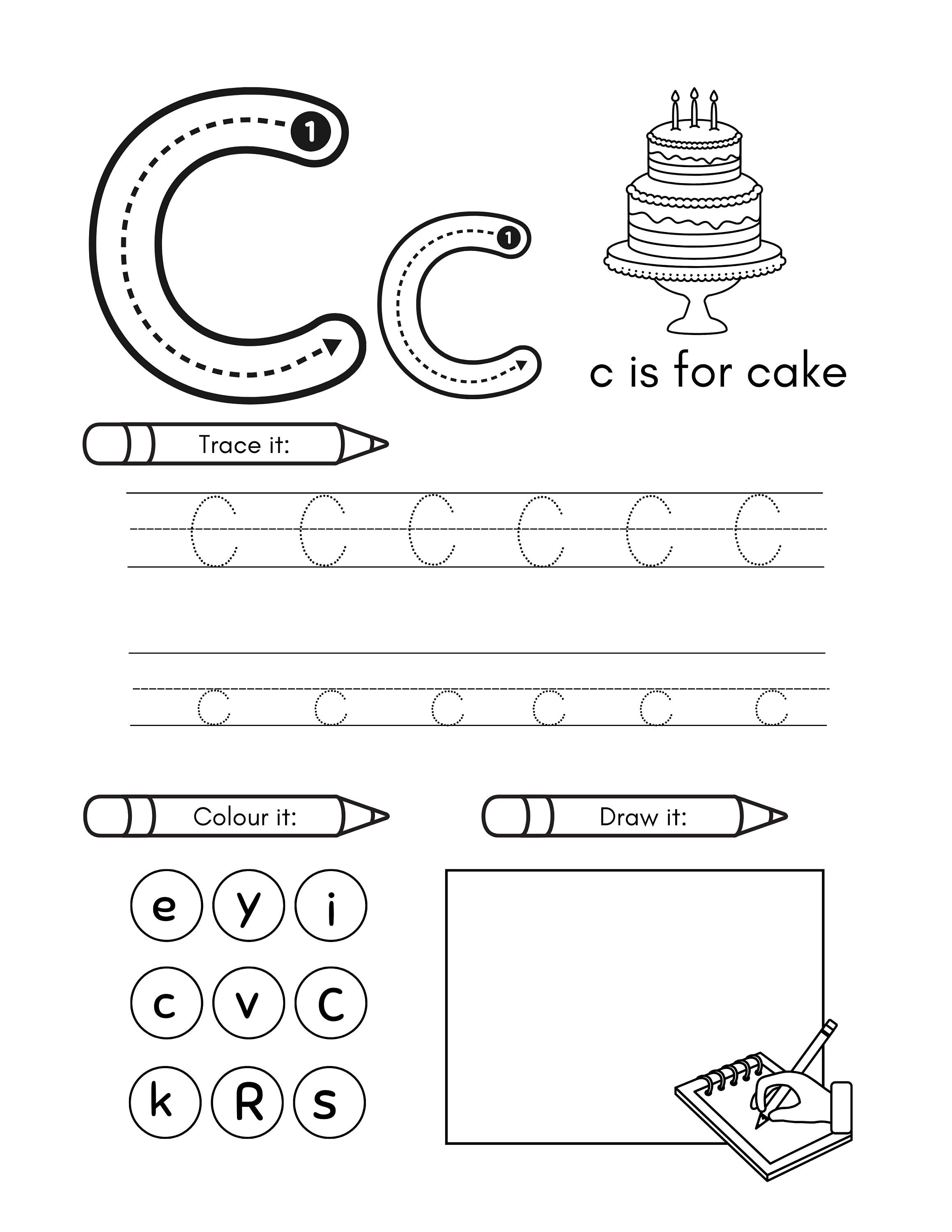 52 Printable Alphabet Pages the Alphabet Write the Alphabet Preschool ...