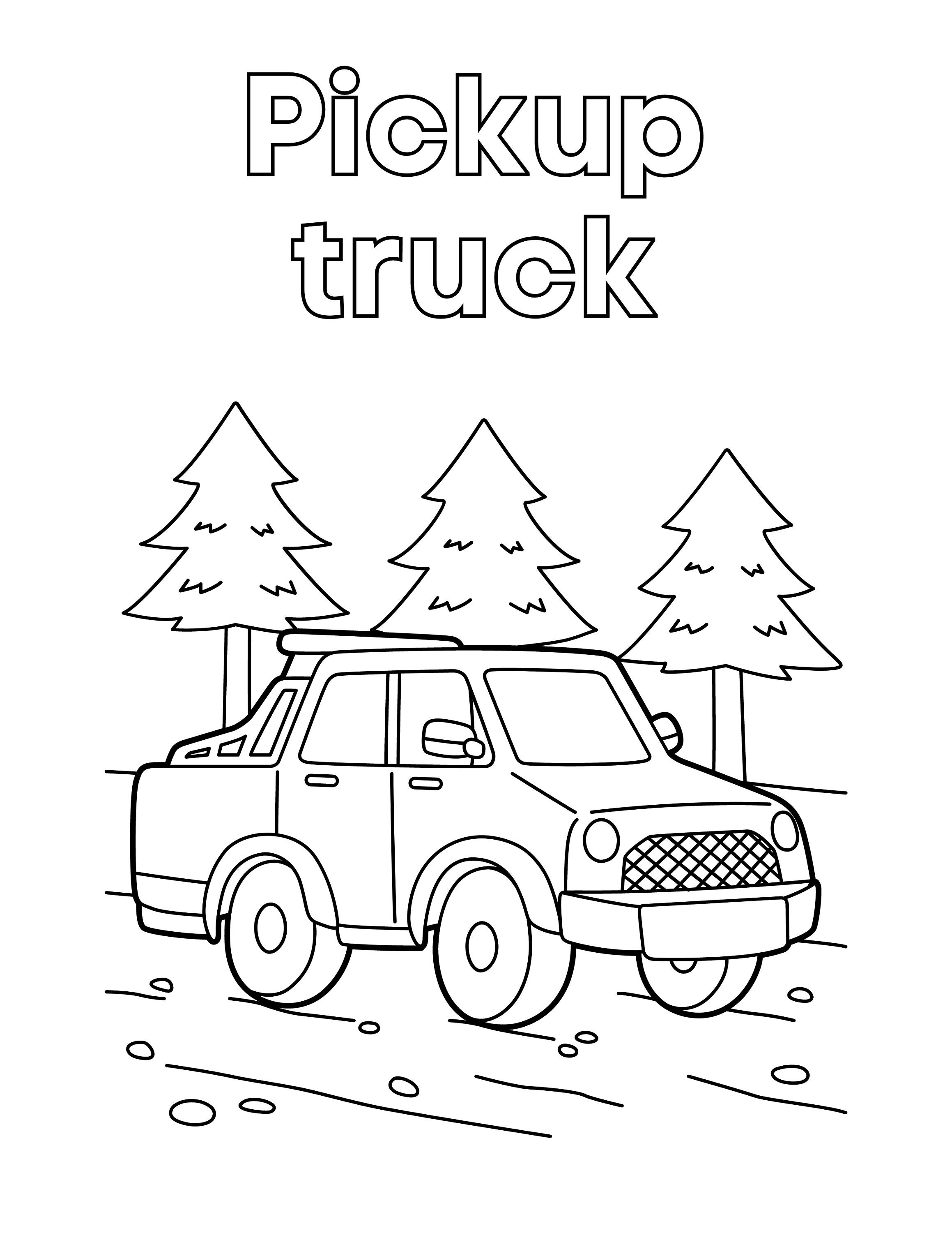 25 Printable Vehicle Coloring Pages Coloring Vehicles for All Ages ...