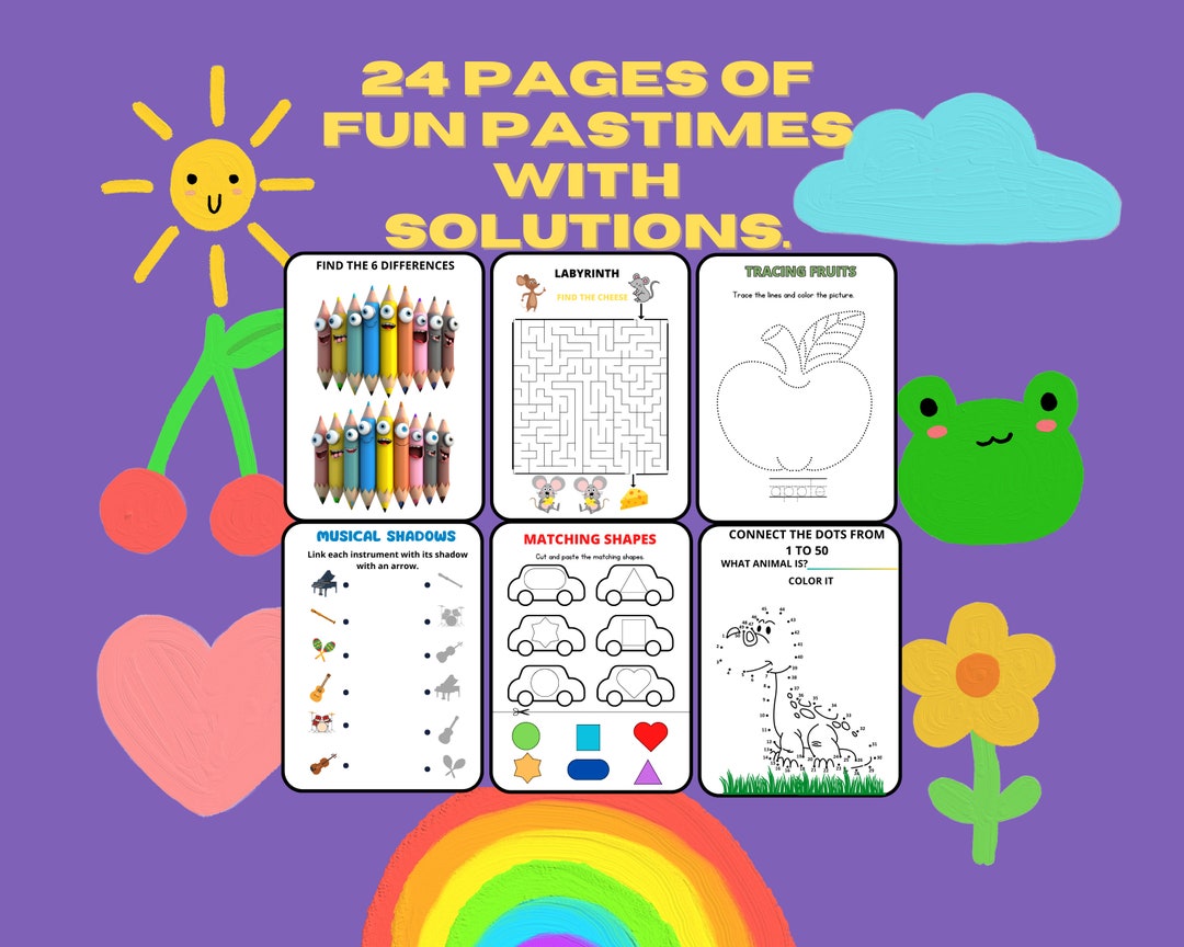 24 Pages of Fun Printable Hobbies Hobbies for Children Preschool Age ...