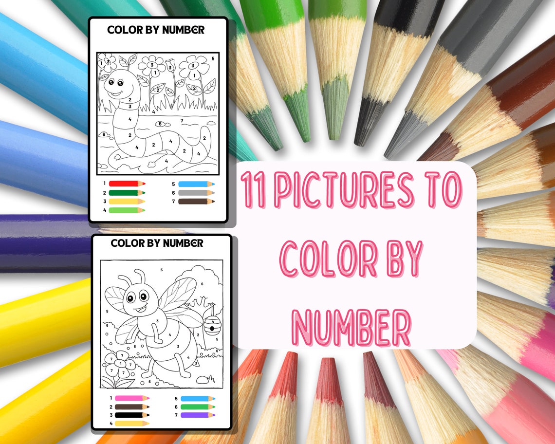 11 Coloring Pages by Number | Color by Numbers | Color by Number ...