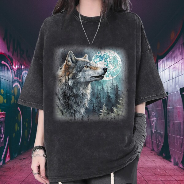 Vintage Wolf Shirt - Etsy