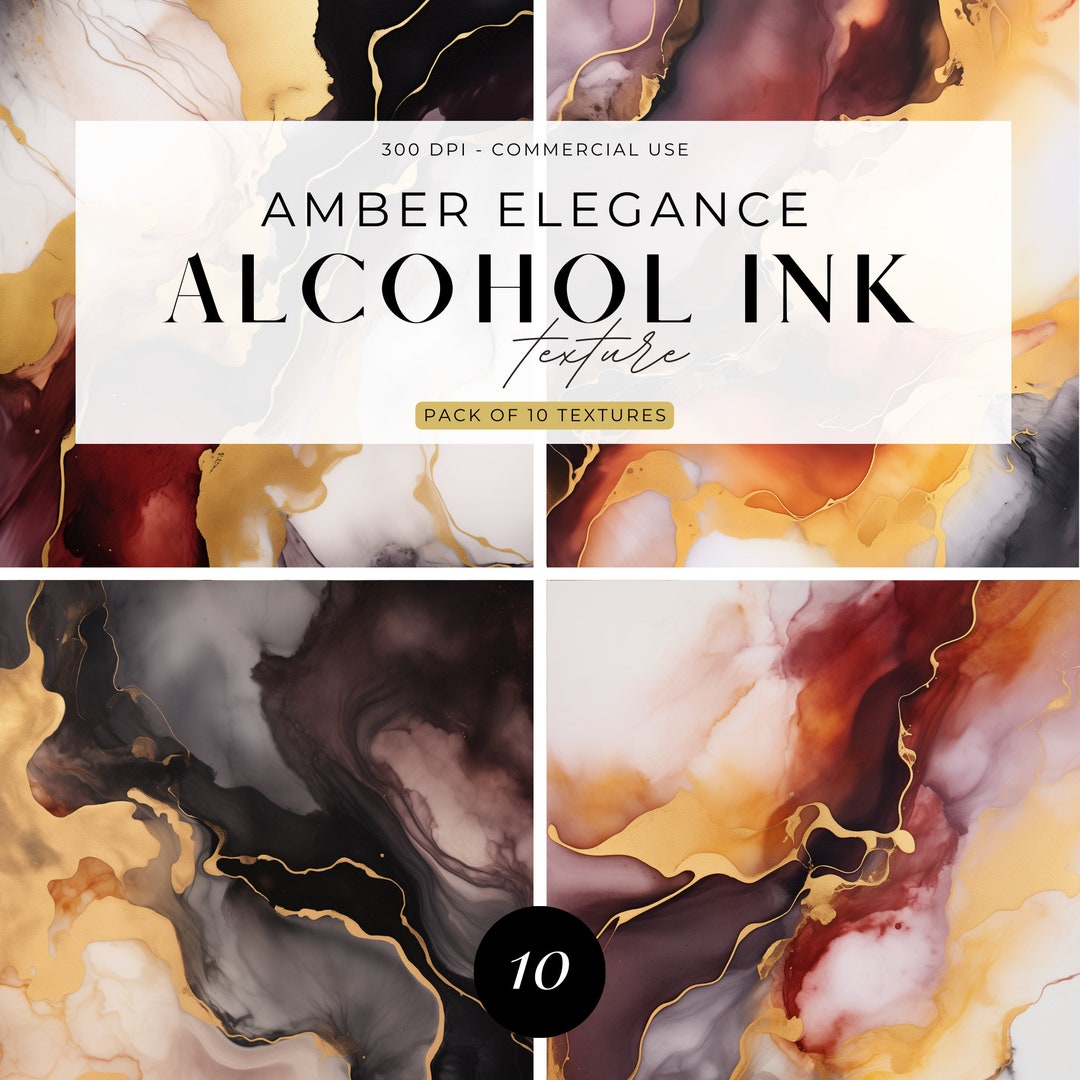 Amber Alcohol Ink Texture, Transparent Png Clipart, Colorful ...