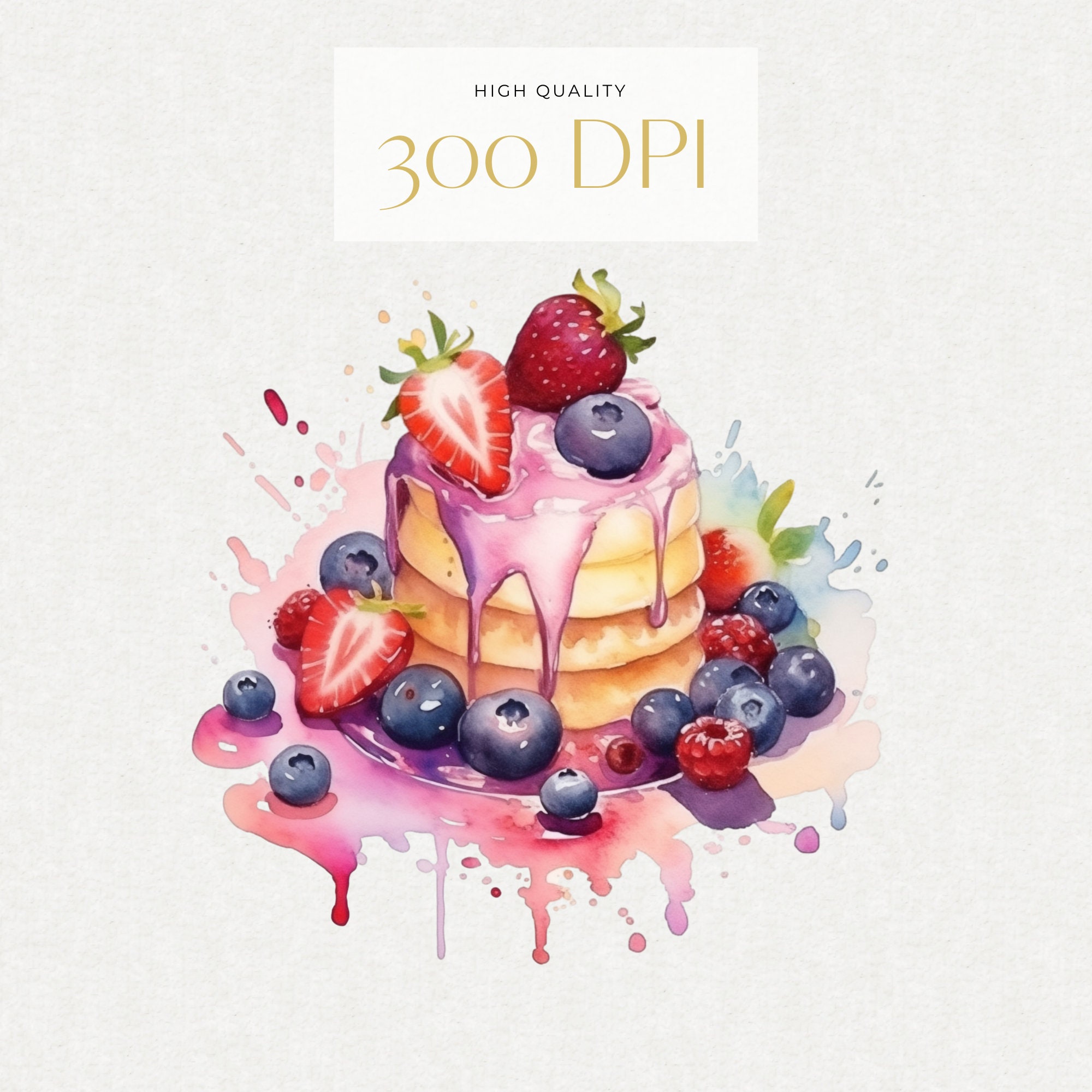 Watercolor Desserts Clipart, Watercolor Candy Clipart, Watercolor ...