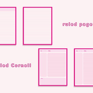 Aesthetic Digital Note Template Goodnotes Standard Size Template PDF ...