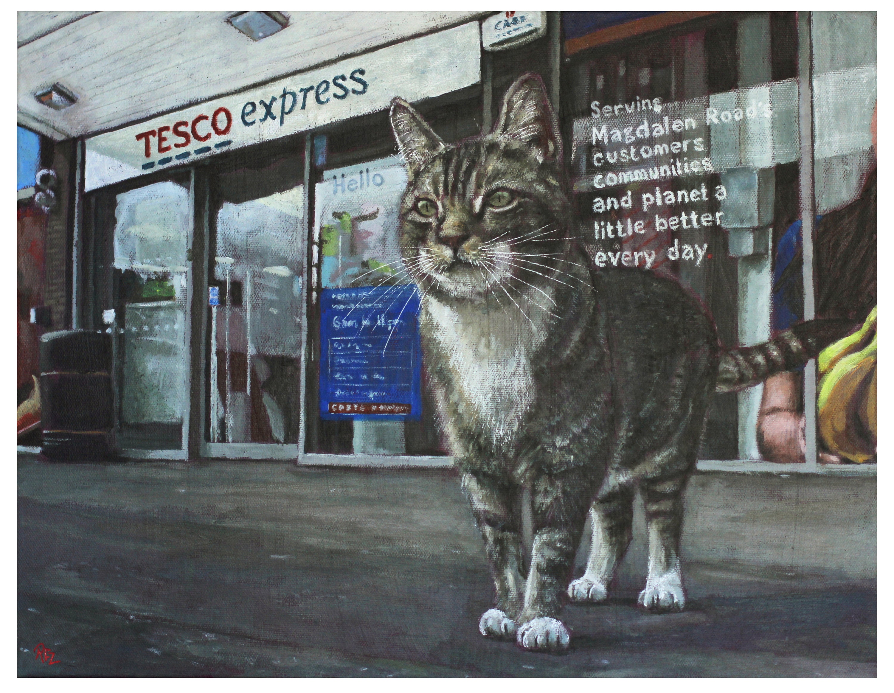 Tesco Cat Norwich (poster) - Etsy UK