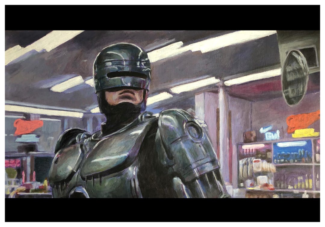 Robocop Painting (poster) - Etsy