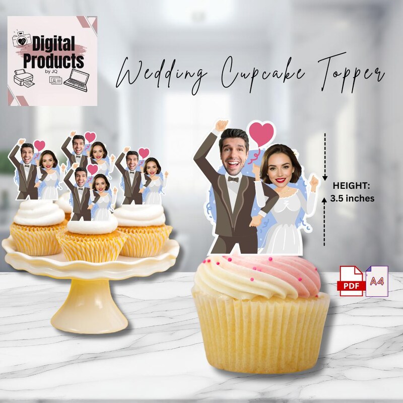 Face Cupcake Toppers - Etsy