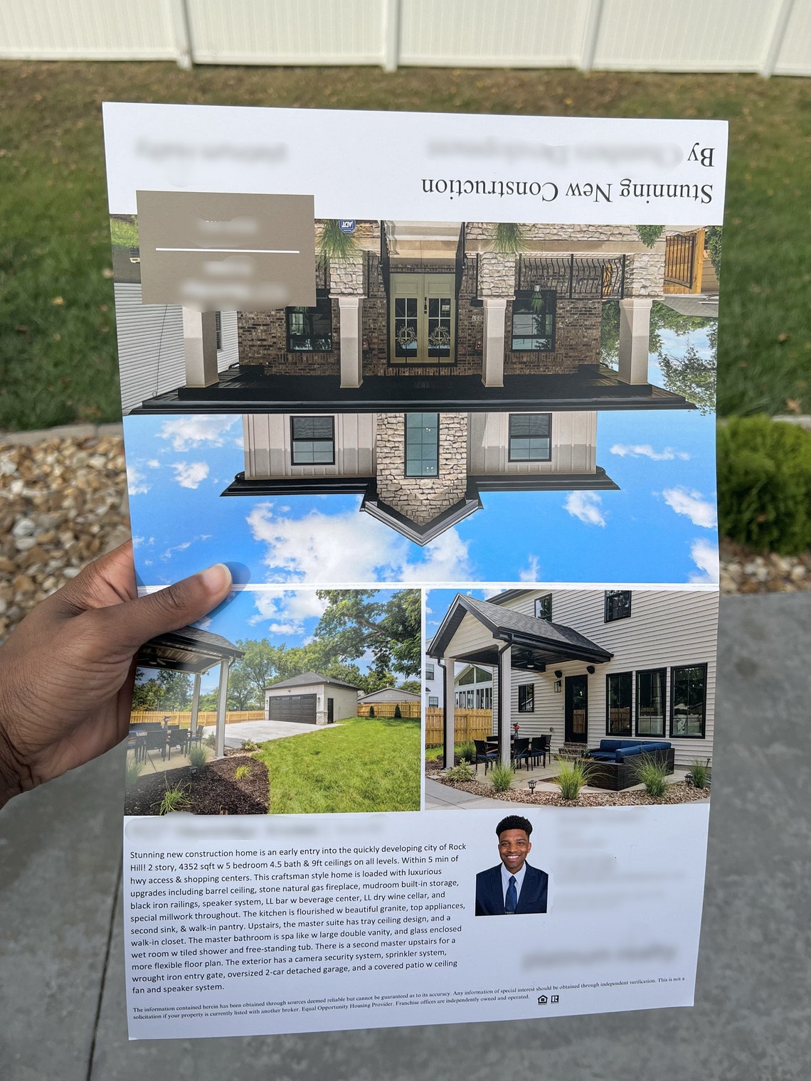 Real Estate 11x17 Bi-fold Listing Brochure, Canva Template (front ...
