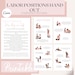 Labor & Birth Positions Guide: Editable Template for Doula Support and ...