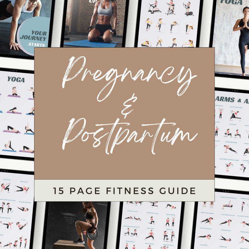 Postpartum Workout Guide Cheatsheet - Quick and Effective Exercises for ...