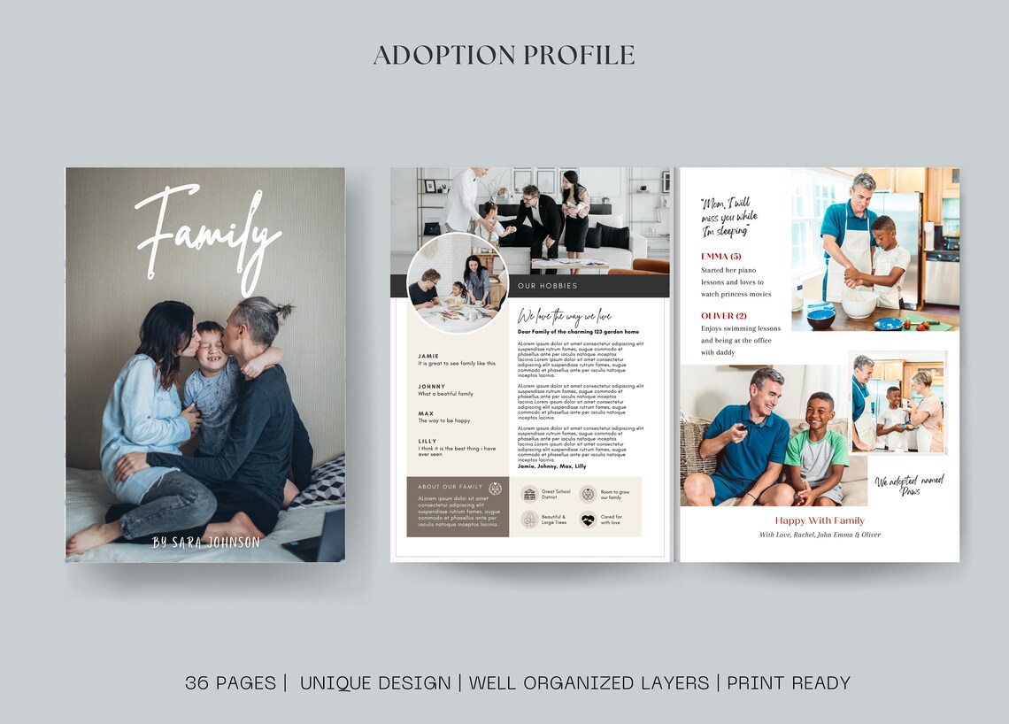 Modern Adoption Profile Template on Canva, Digital Adoption Profile ...