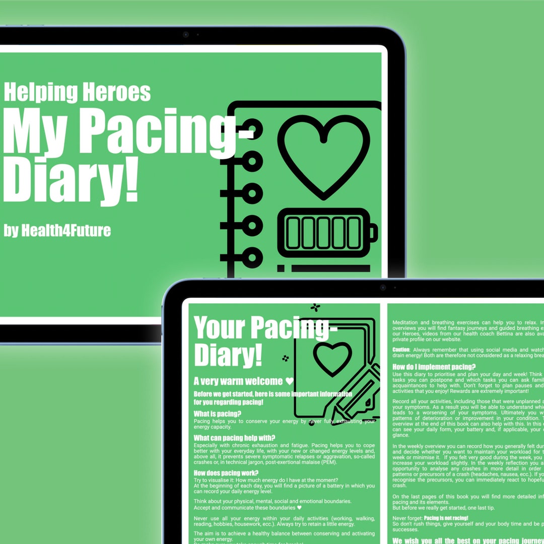 My Pacing Diary - Helping Heroes - Etsy