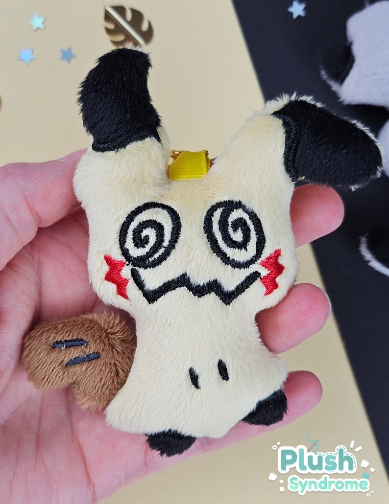 Mimikyu Plush Charm Keychain Plush Decorative Charm - Etsy