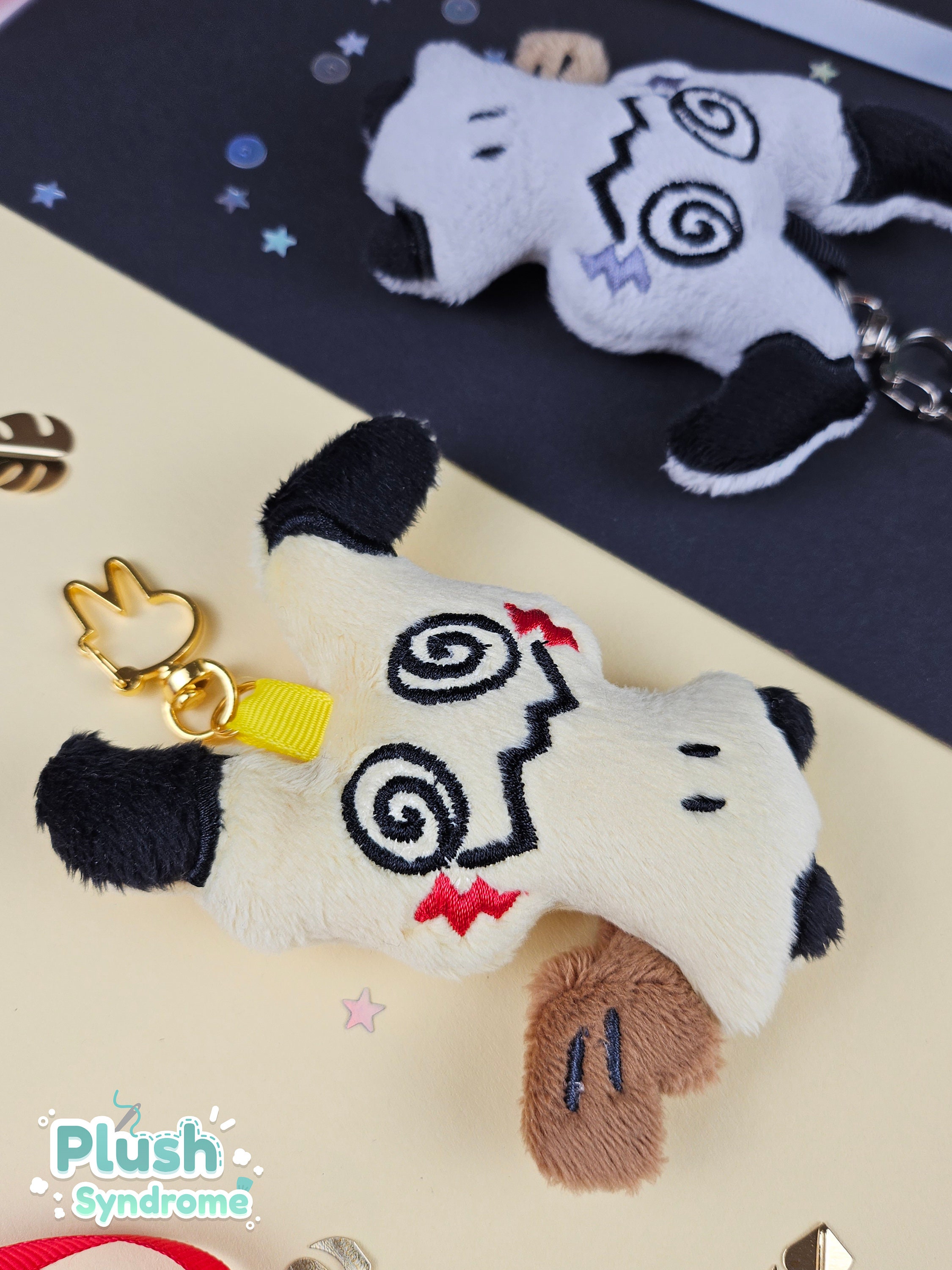 Mimikyu Plush Charm Keychain Plush Decorative Charm - Etsy