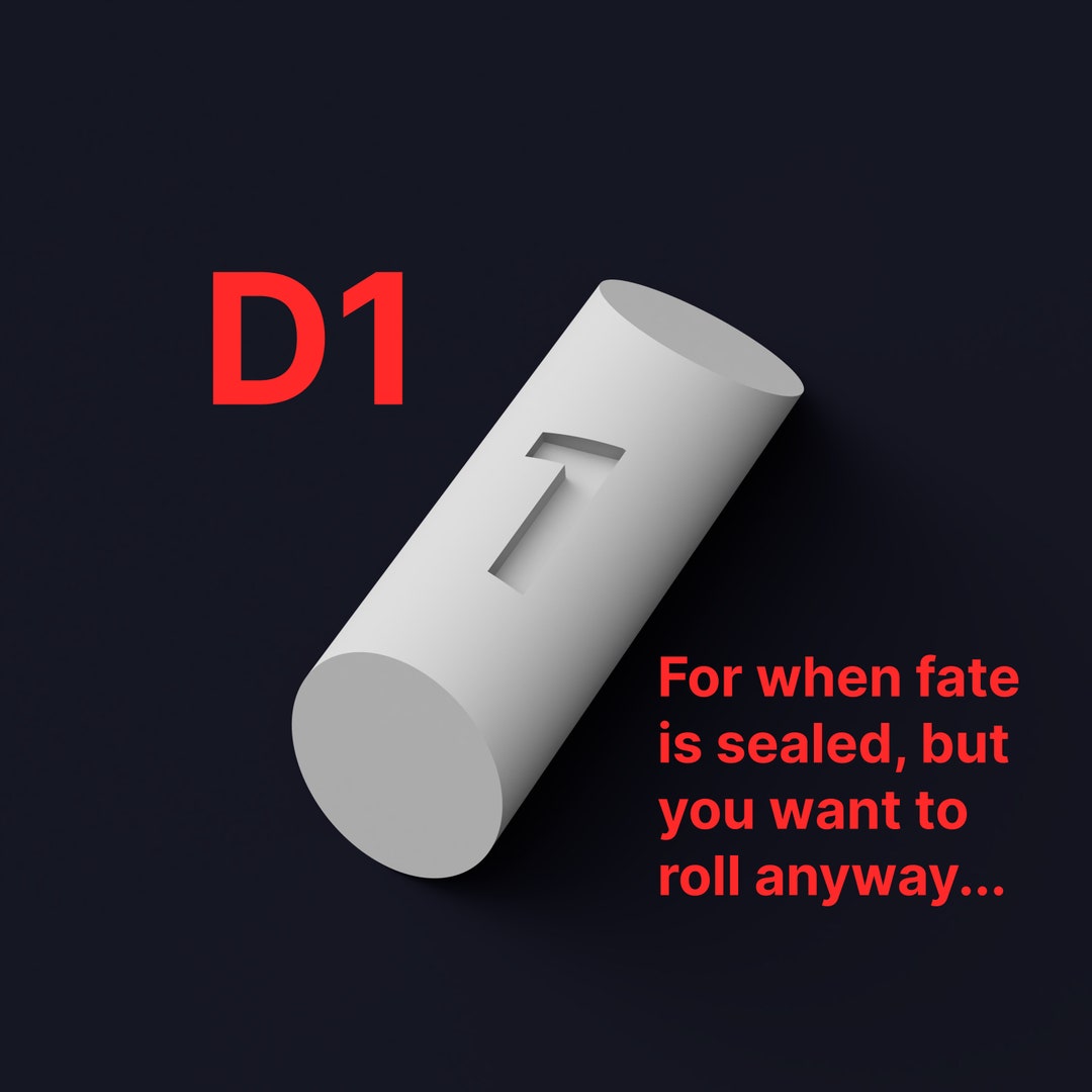 D1 Dice Master Stl Files, Pre-supported - Etsy