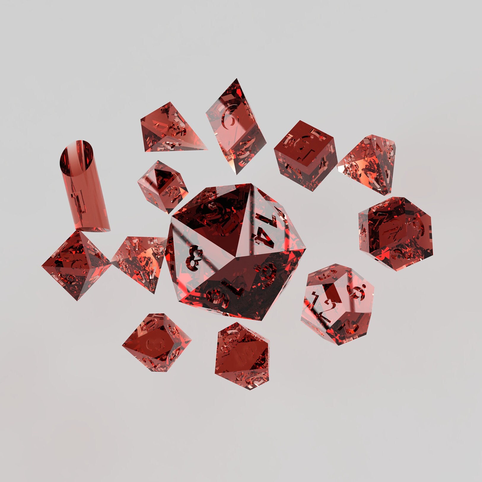 Sharp Edge Dice Master Stl Files for 3D Printing, Custom Supports for ...