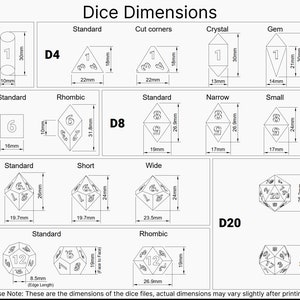 Sharp Edge Dice Master Stl Files for 3D Printing, Custom Supports for Easy Removal, Roboto Black ...